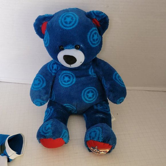 Build-A-Bear | Toys | 23 Build A Bear Blue Logo Shield Captain America ...